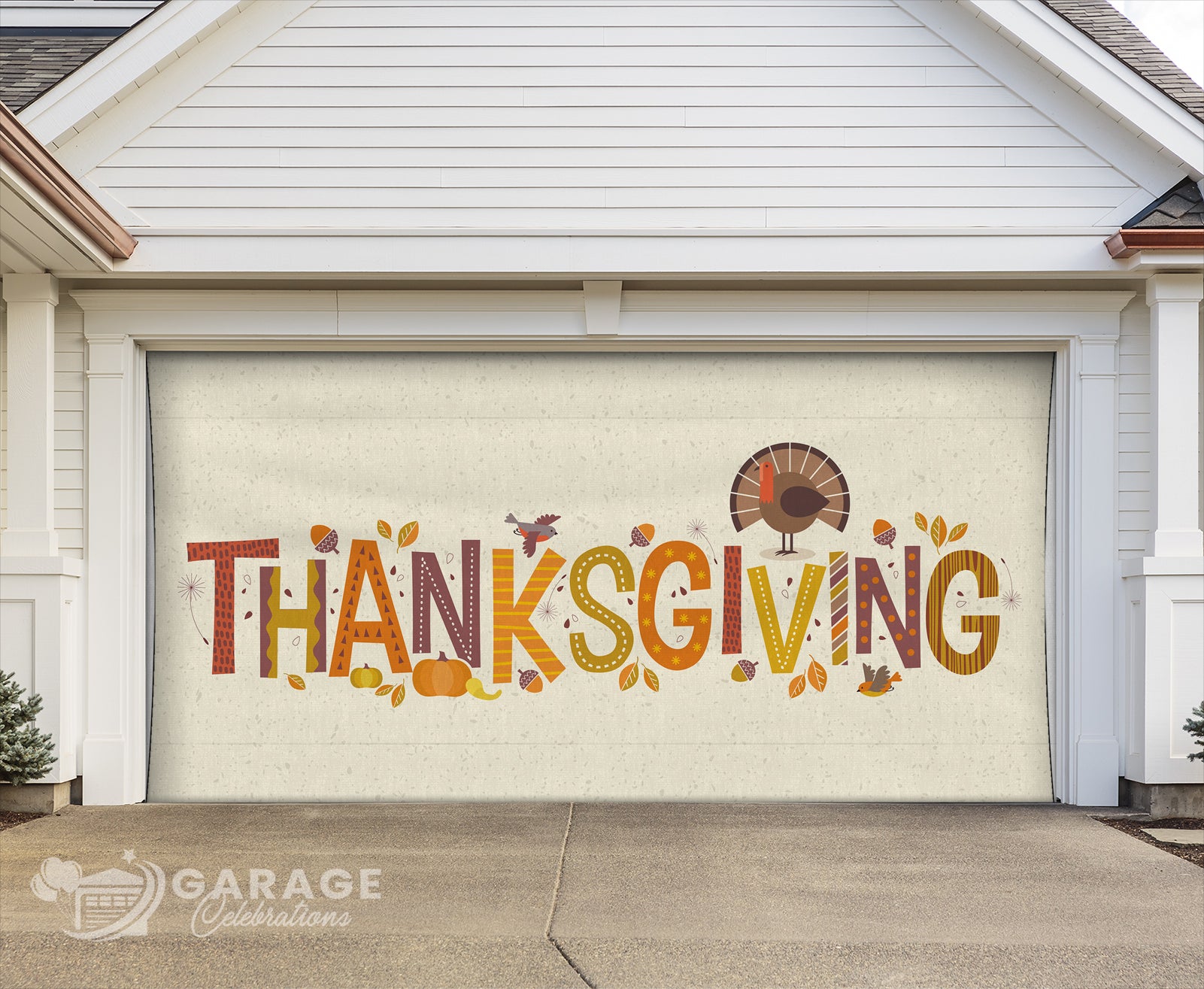 Happy Thanksgiving | Holiday Garage Door Decoration – Garage Celebrations
