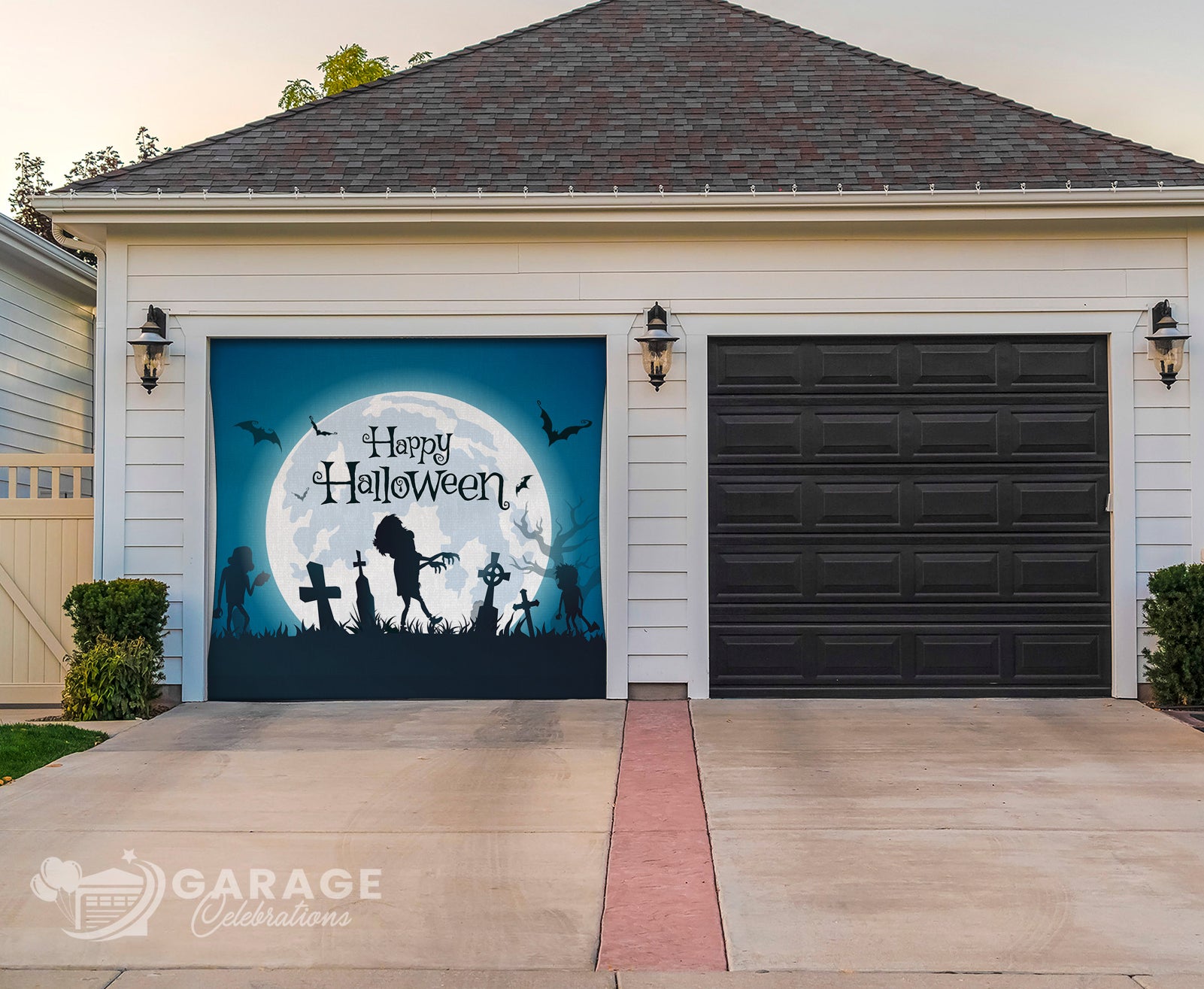 Halloween zombies holiday garage door decoration – Garage Celebrations